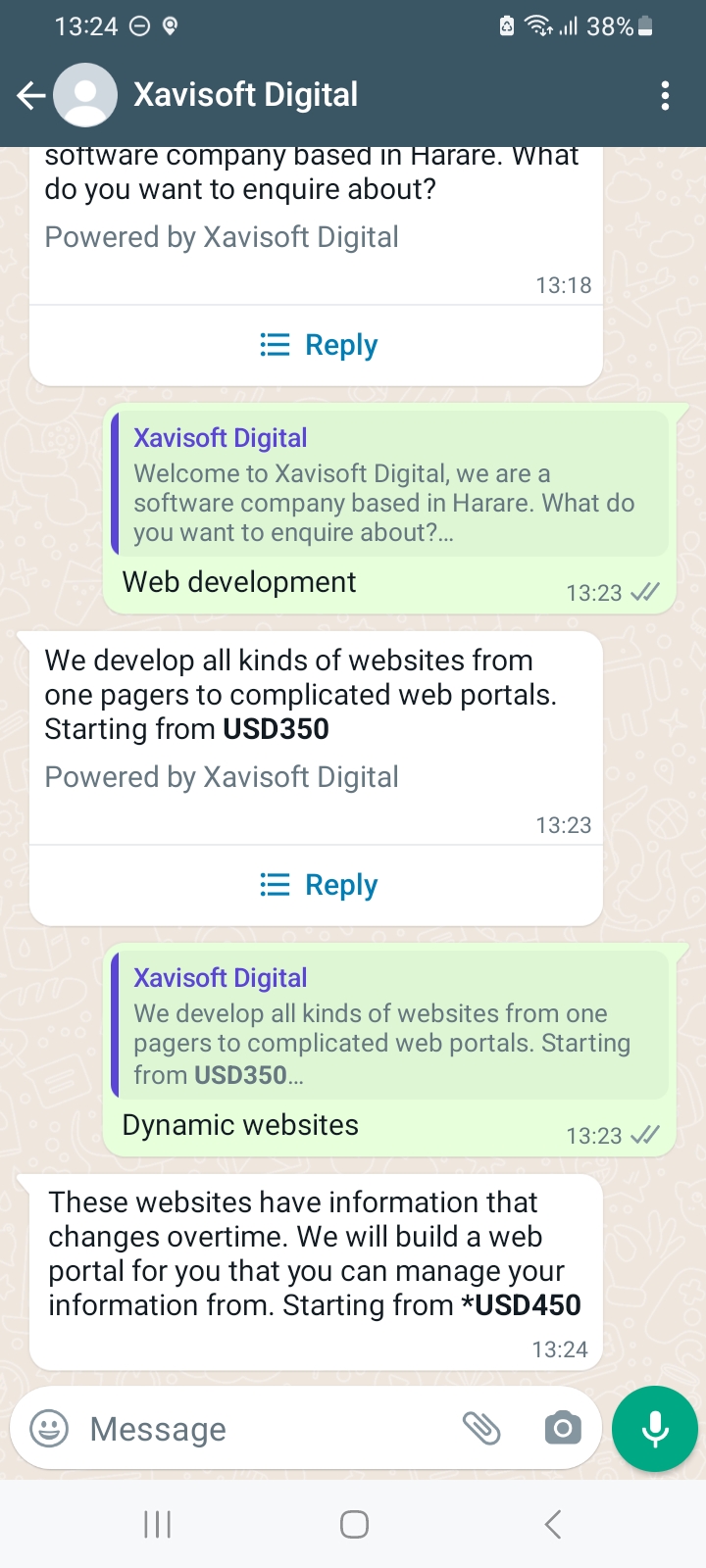 Xavisoft BotMaker | Create your own WhatsApp bot in minutes